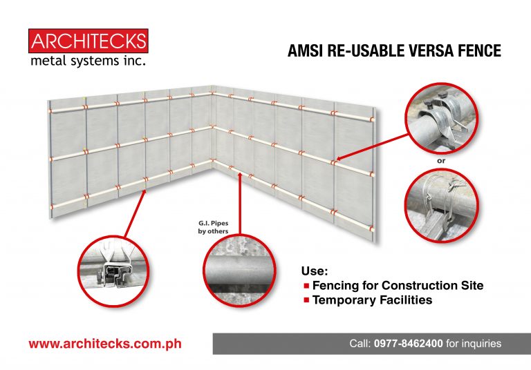 AMSI Re-usable Versa Fence – Architecks Metal Systems Inc